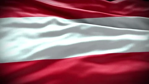 Austria Flag Realistic Loop Animation | Stock Video | Pond5