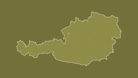 Austria map - solid. Regions. Pattern. L... | Stock Video | Pond5