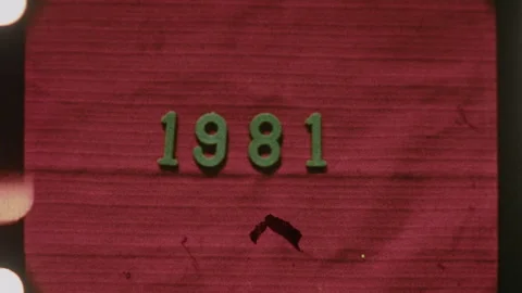Authentic 8mm Film Frame With 1981 Text ... | Stock Video | Pond5
