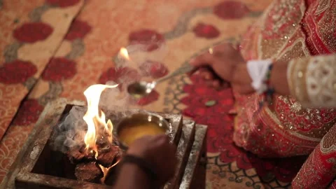 Authentic Indian Hindu Wedding Rituals C... | Stock Video | Pond5