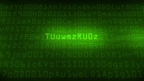 Authorised scrambled data animation on b... | Stock Video | Pond5
