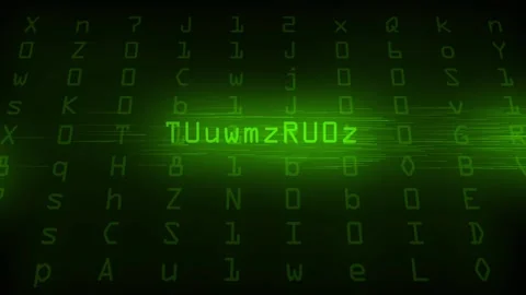 Authorised scrambled data animation on b... | Stock Video | Pond5