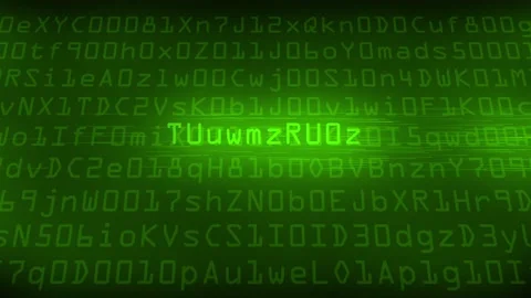 Authorised scrambled data animation on b... | Stock Video | Pond5