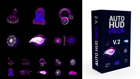AUTO HUD PACK V2 ~ After Effects Template #220629489 | Pond5