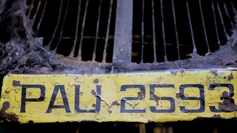Auto Rickshaw number plate in Punjab, In... | Stock Video | Pond5