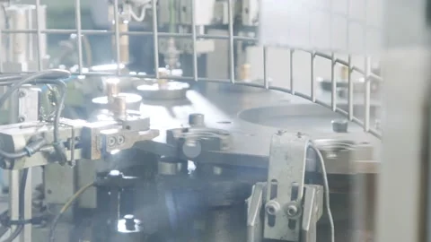 Automated assembly line for metal parts ... | Stock Video | Pond5