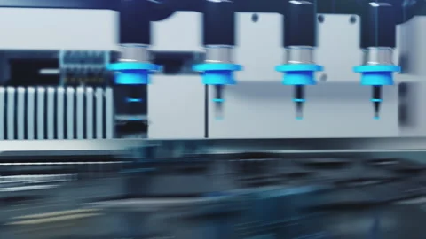 Automated assembly line for microelectro... | Stock Video | Pond5