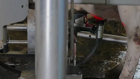 Automated farming machine attached to th... | Stock Video | Pond5