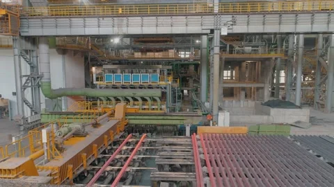 Automated metal rolling line. Workshop f... | Stock Video | Pond5