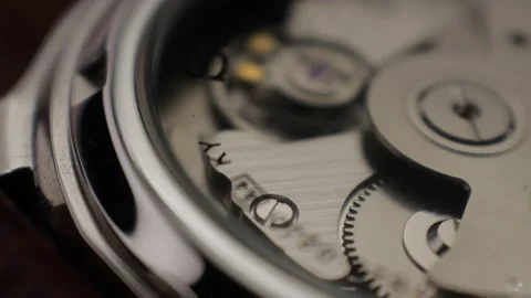 An Automatic Clock Mechanism Internal | Stock Video | Pond5