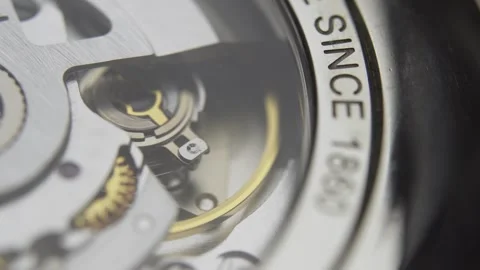 An Automatic Clock Mechanism Internal | Stock Video | Pond5