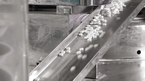 Automatic work cycle of a modern Pill Pr... | Stock Video | Pond5