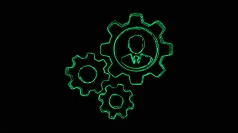 Automation Animated Icon appearing with ... | Stock Video | Pond5
