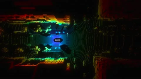 Autonomous car driving training process.... | Stock Video | Pond5