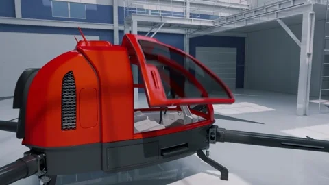 Autonomous unmanned aerial vehicle in th... | Stock Video | Pond5