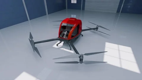 Autonomous unmanned aerial vehicle in th... | Stock Video | Pond5