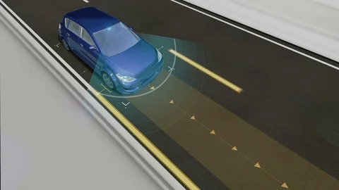 Autonomous vehicle, Automatic driving te... | Stock Video | Pond5