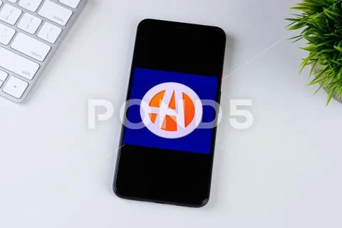 Autotrader app logo on a smartphone screen Stock Image #138910271
