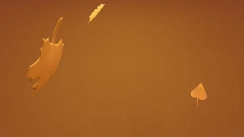 Autumn fall leaves on gradient backgroun... | Stock Video | Pond5