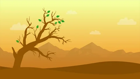 Autumn landscape fall leaves animation b... | Stock Video | Pond5