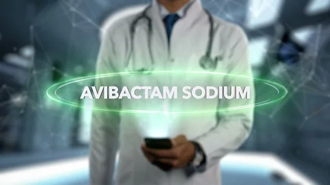 AVIBACTAM SODIUM Male Doctor Hologram Me... | Stock Video | Pond5