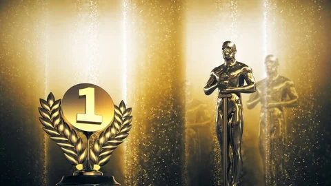 Number 1 Trophy Stock Footage ~ Royalty Free Stock Videos | Pond5