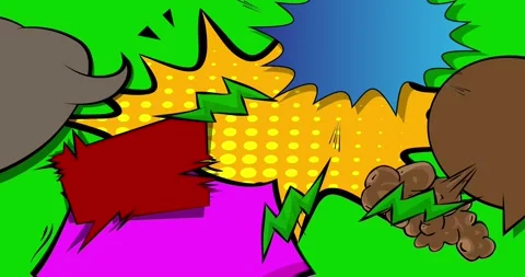 Awesome comic book animated background | Stock Video | Pond5