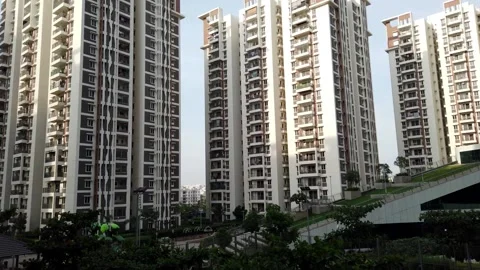 Awesome High rise Apartment Buildings | Stock Video | Pond5