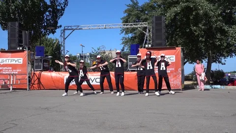 Awkward dancing performance of group of ... | Stock Video | Pond5