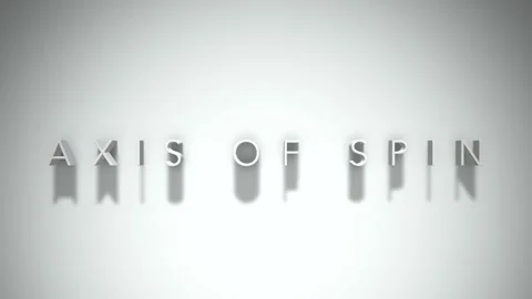 axis of spin 3D title animation white te... | Stock Video | Pond5