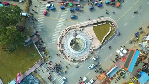 Ayodhya City Aerial view Shri Ram Mandir... | Stock Video | Pond5