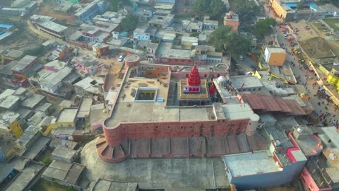 Ayodhya Drone view Shri Ram Mandir, Shri... | Stock Video | Pond5