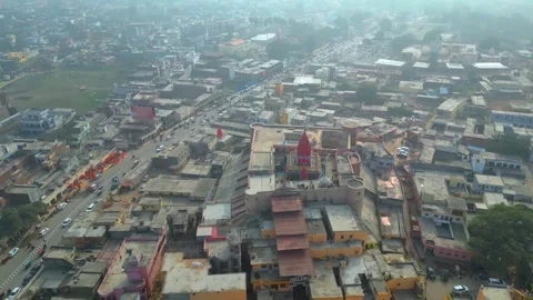 Ayodhya Drone view Shri Ram Mandir, Shri... | Stock Video | Pond5