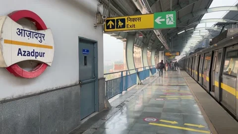 Delhi Metro Station Stock Video Footage | Royalty Free Delhi Metro ...