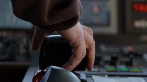 Azimuth controller turned by hand. Vesse... | Stock Video | Pond5