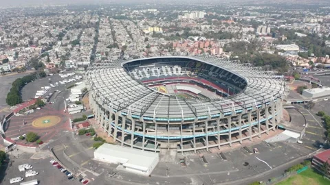 Azteca Stadium Mexico City Aerial Shot E... | Stock Video | Pond5