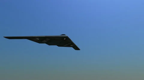 B-2 Stealth Bomber Flyover Pass | Stock Video | Pond5