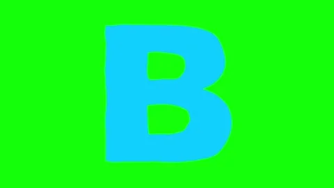 B letter big color forming cartoon anima... | Stock Video | Pond5