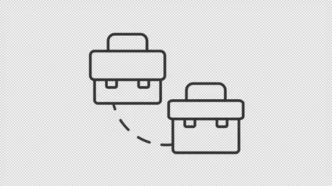 B2B business model line animation | Stock Video | Pond5