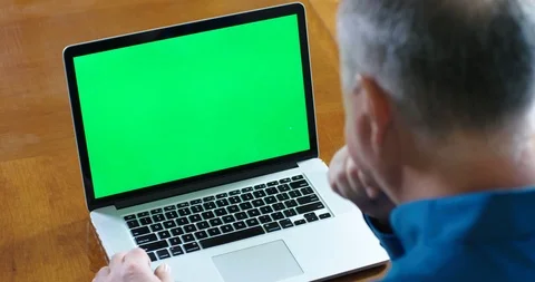 Laptop Green Screen Stock Footage ~ Royalty Free Stock Videos | Pond5