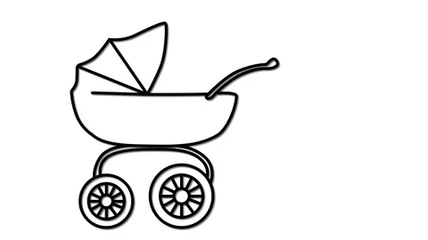 Pram Drawing Stock Video Footage | Royalty Free Pram Drawing Videos | Pond5