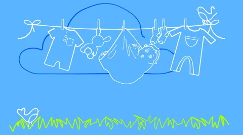 Baby Drawing Stock Footage ~ Royalty Free Stock Videos | Pond5