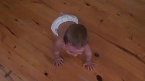 Baby crawling and crying audio 2 | Stock Video | Pond5