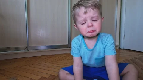 The baby is crying. Trauma, sadness, chi... | Stock Video | Pond5