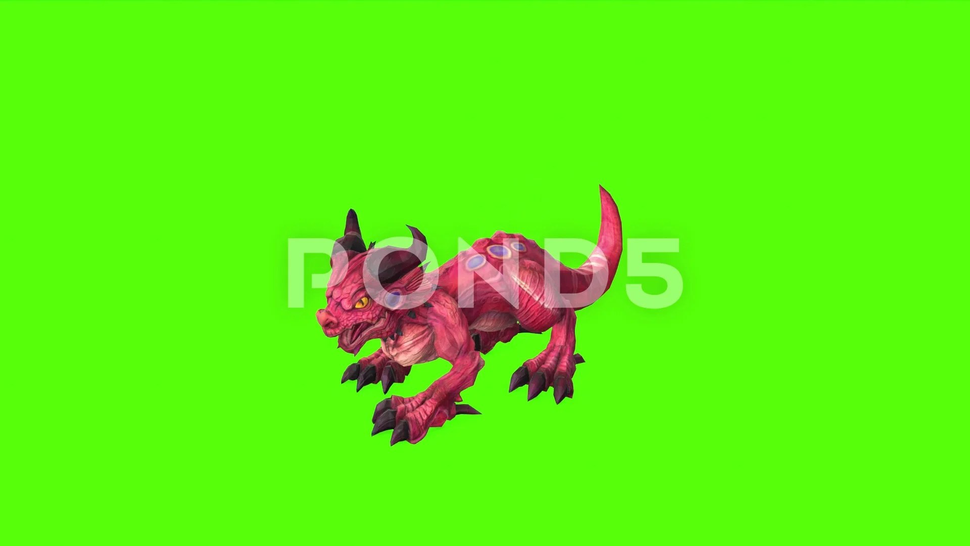 Green Cartoon Baby Dragon