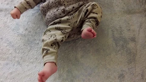 baby feet close-up | Stock Video | Pond5