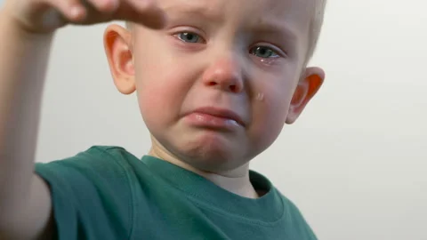 Baby (kid, child, little boy) is crying... | Stock Video | Pond5