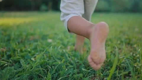 Bare Feet Running Stock Footage ~ Royalty Free Stock Videos | Pond5