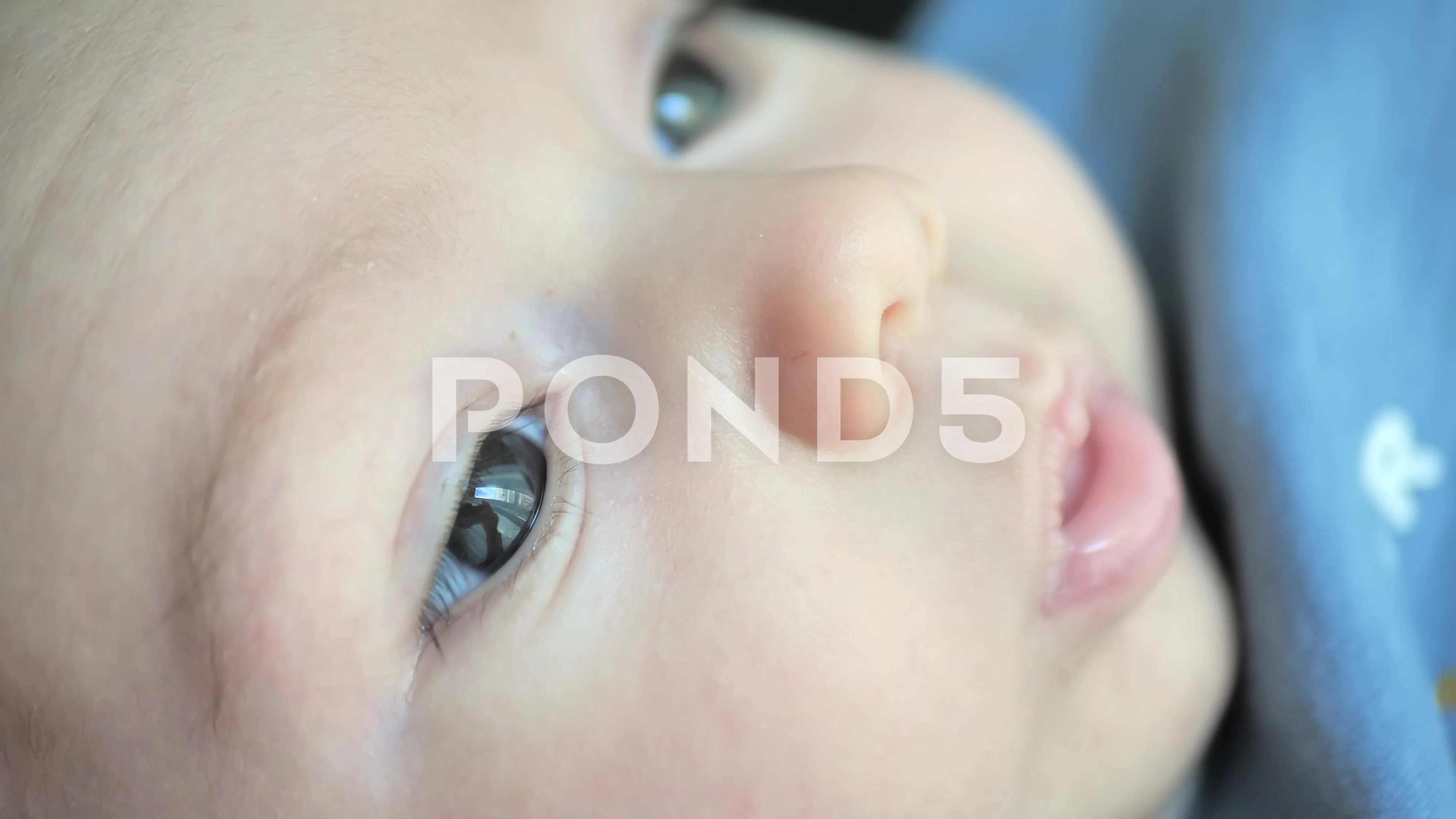 Newborn Baby Eyes Close Up
