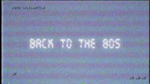 Back to the 90s Title Animated Retro Fut... | Stock Video | Pond5